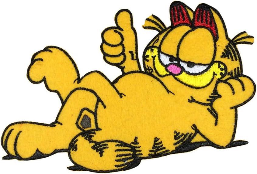 Amazon.com: Garfield Patch Embroidered Cat Cartoon Iron on Patch Punk ...