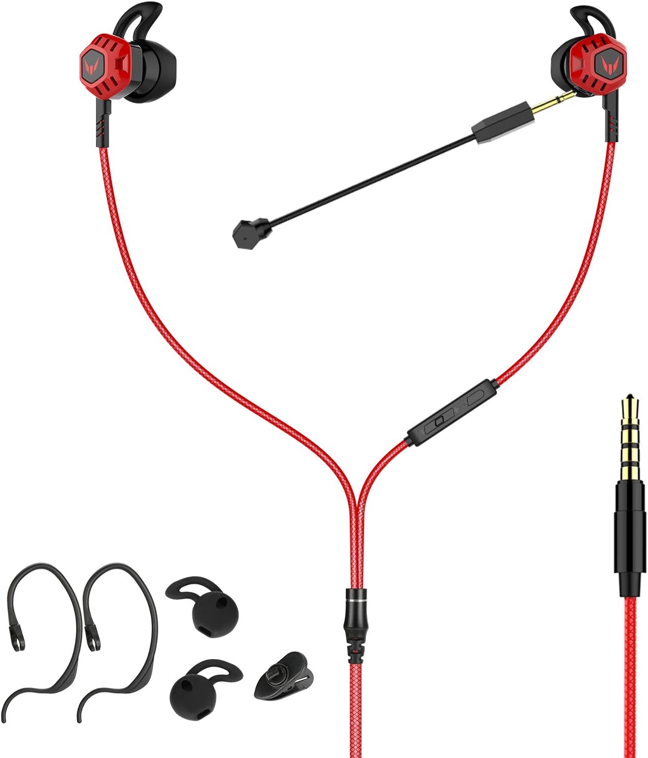 Amazon.com: Number-one Gaming Earbuds Headphones with Microphone, Noise ...