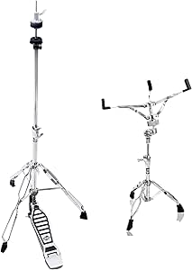 Amazon.com: 2-PACK Drum Hardware Set- Hi-Hat Stand & Snare Drum Stand ...