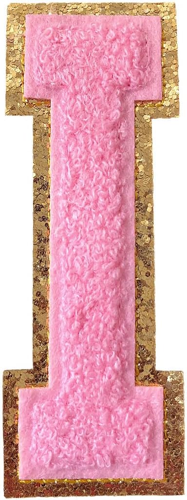 Amazon.com: GYGYL 3PCS Chenille Varsity Glitters Letters Patch, Iron on ...