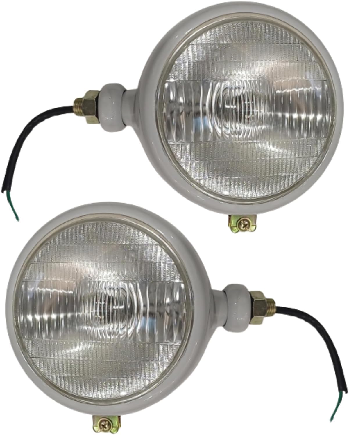 Amazon.com: Generic 310066F Set Of 2 12V Gray Tractor Head Lamp Lights ...