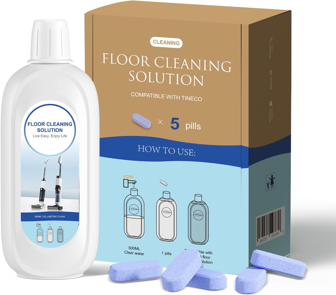Amazon.com: ZORAST Floor Cleaning Solution, 50PCS Lavender Scents Floor ...
