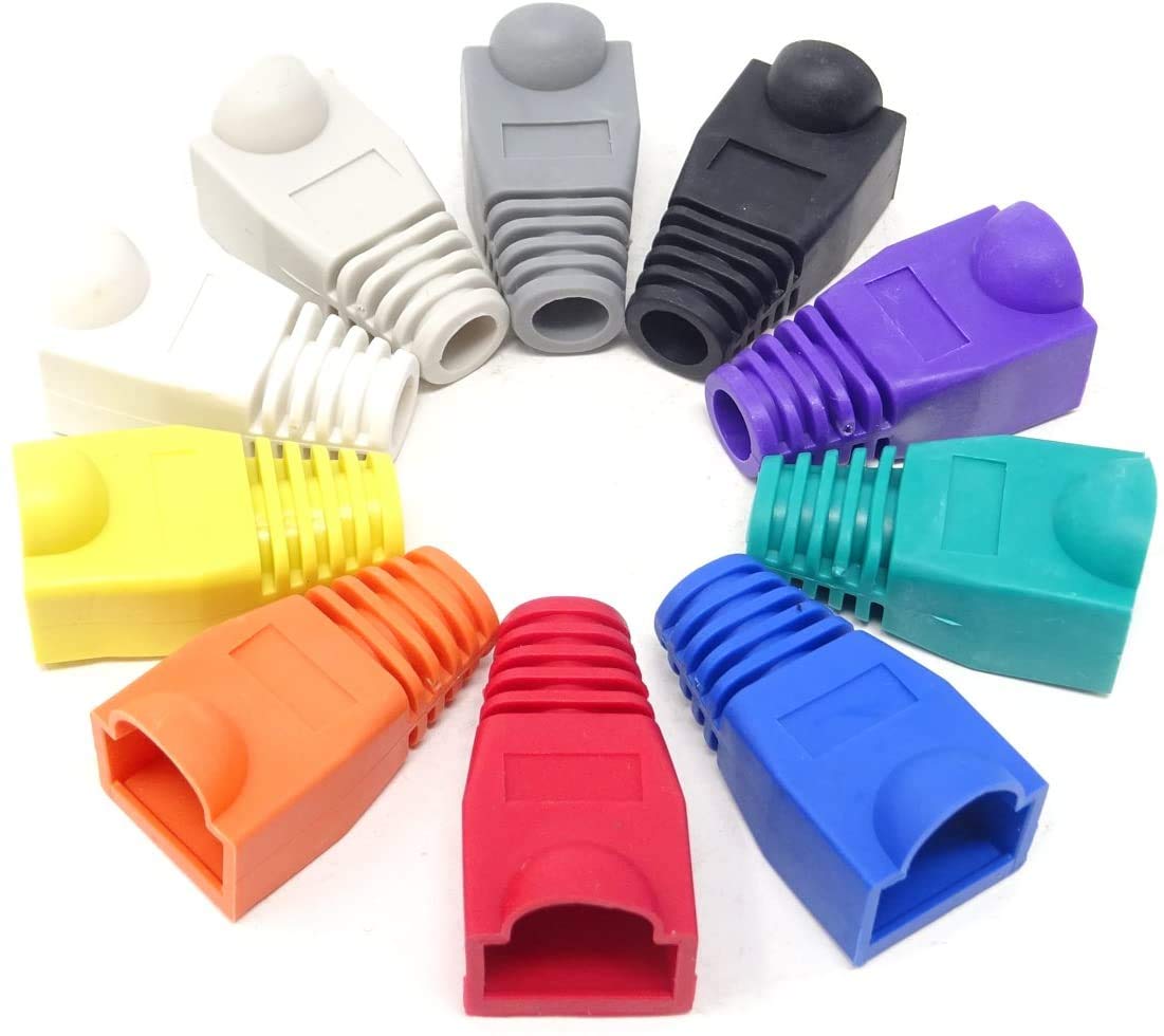 Buy LipiWorld® RJ45 Boot Plastic RJ45 Ethernet Network Cable Strain ...