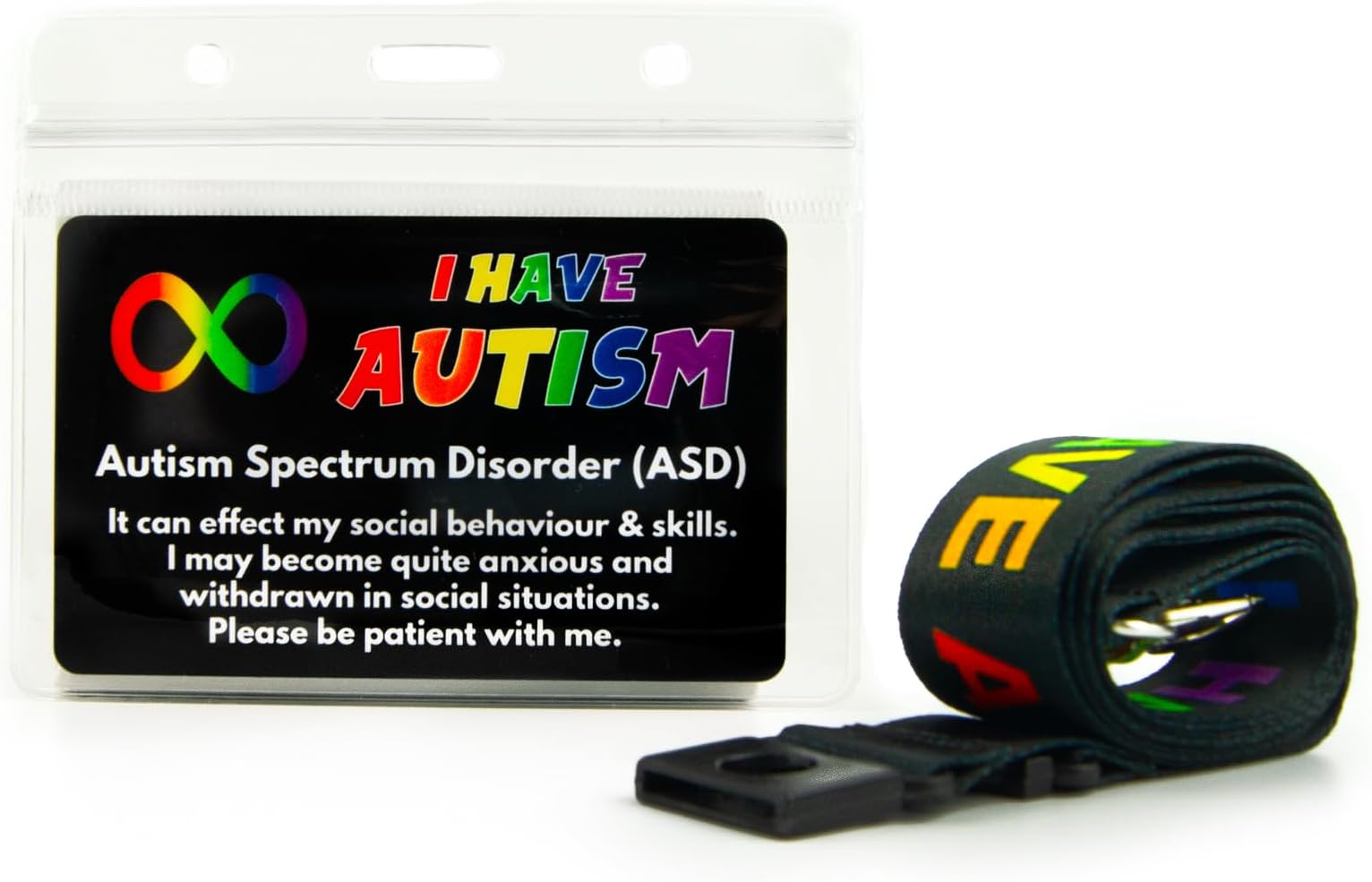 Autism Spectrum Disorder ASD - I'm Autistic Awareness Card with ...