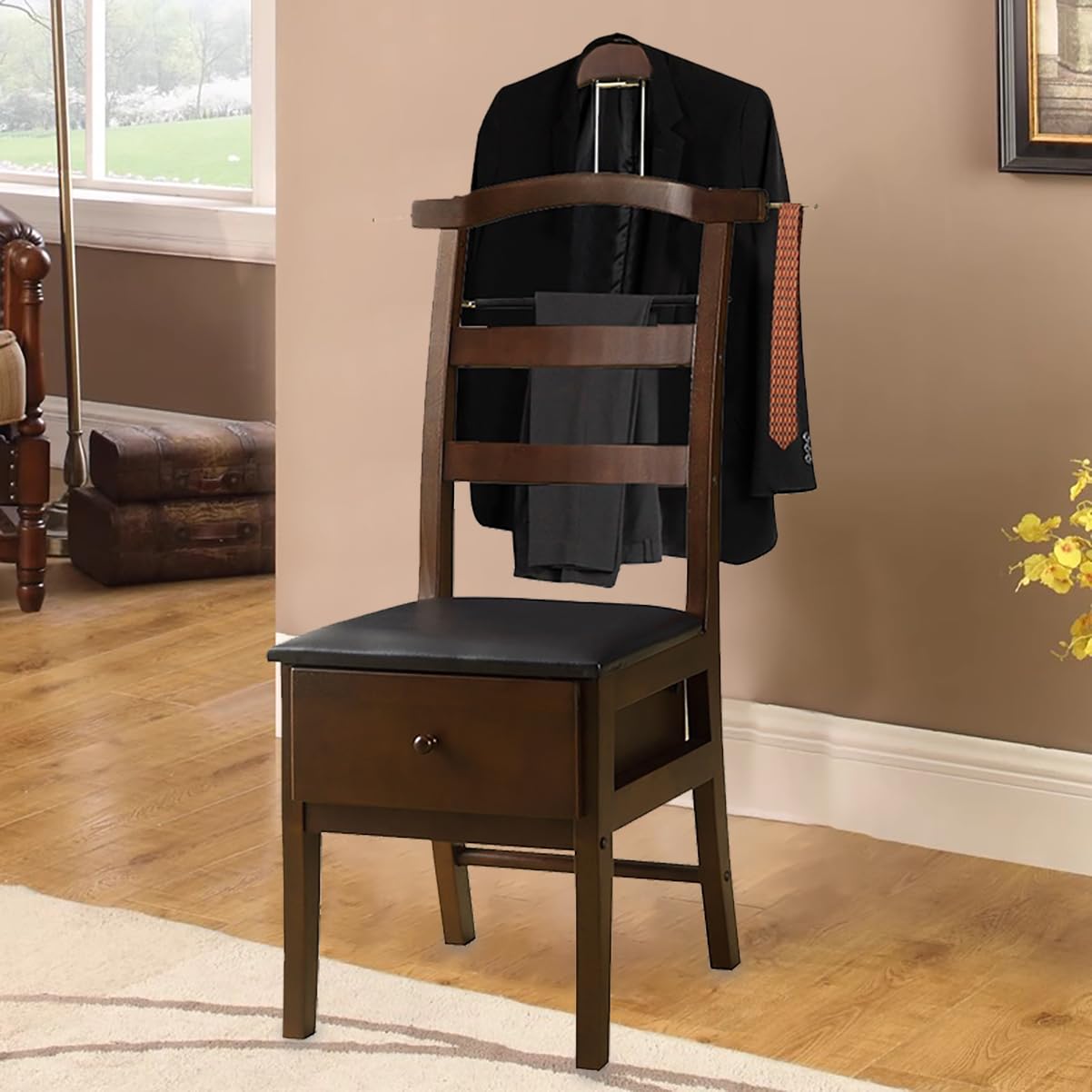 Amazon.com: TDUIHTG Suit Valet Stands With Drawer For Women And Men ...