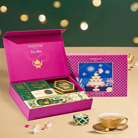 VAHDAM, Diwali Gifts 2025 - Premium Gift Box | Rose Gulkand Chai ...