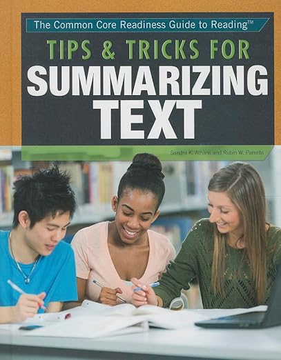 Tips & Tricks for Summarizing Text : Athans, Sandra K, Parente, Robin W ...