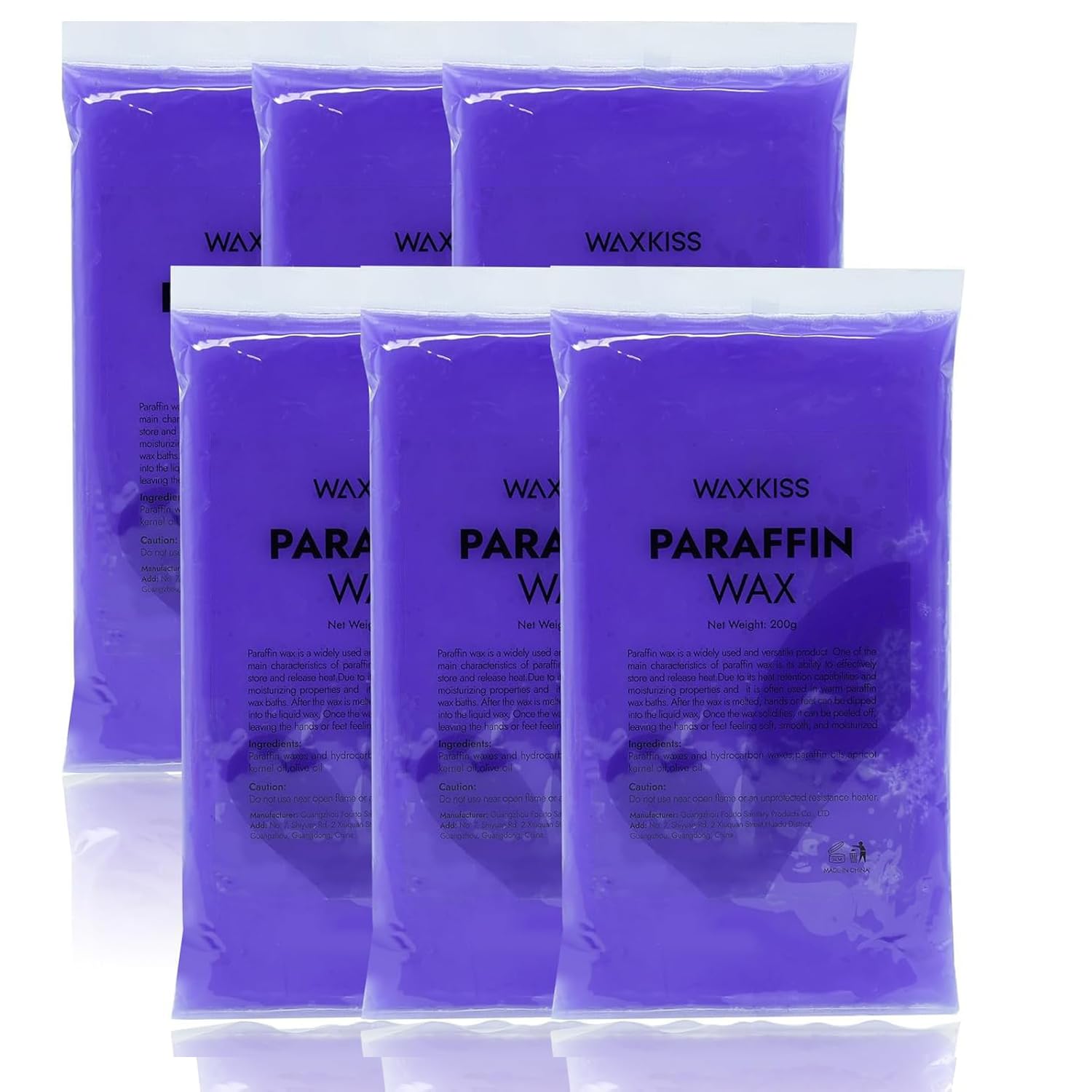 Amazon.com : wewax 6 packs Paraffin Wax Refills of Lavender scent ...