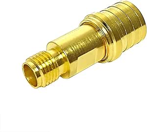 Amazon.com: WORLDPEAK Coaxial Cable Connector QMA Male to SMA Female Gold Plated Adapter ...