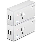Alexa Echo Plug, DILISENS 2 in 1 Smart Plug Mini Outlet with Energy ...