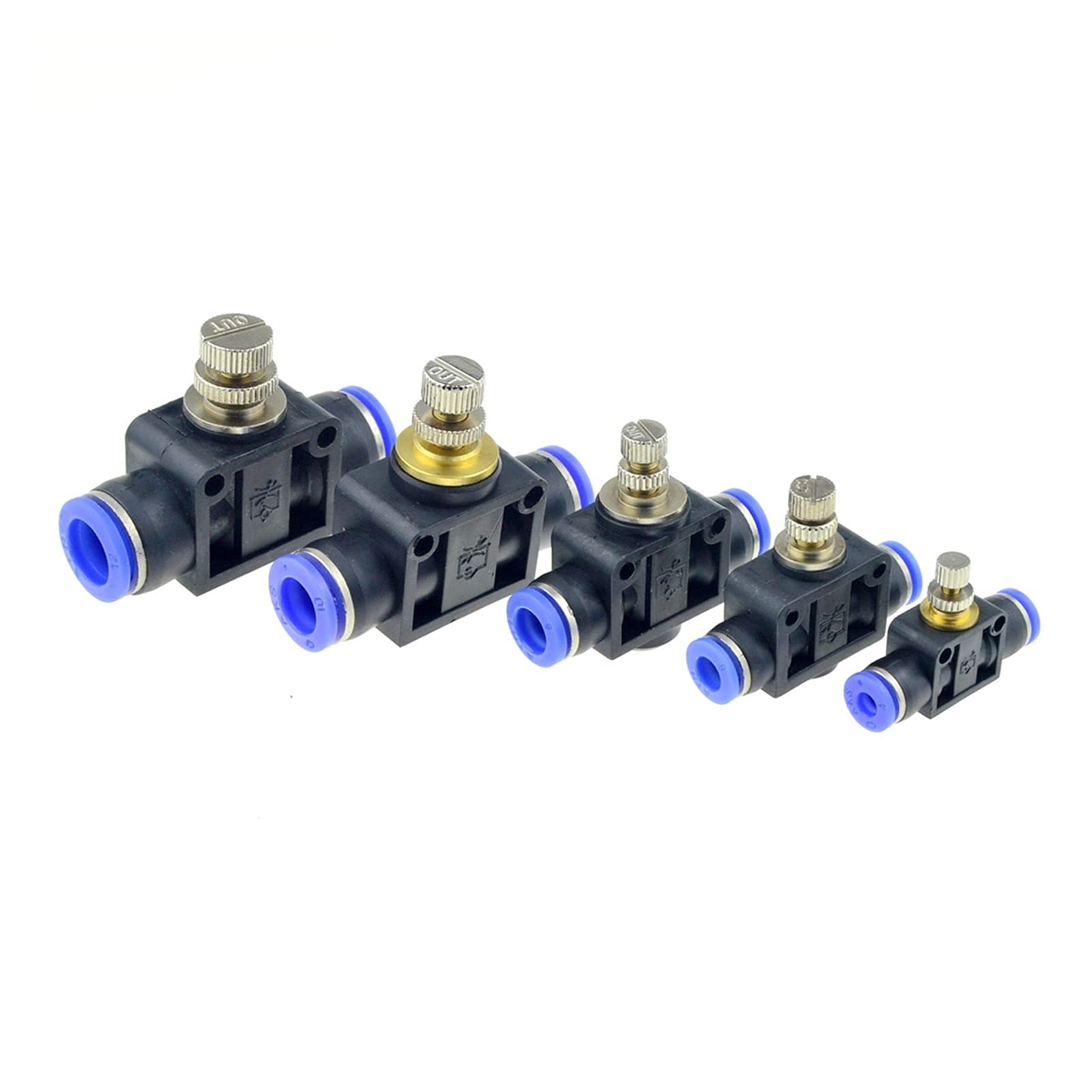 Buy Valve Pneumatic Airflow Regulator 4mm 6mm 8mm 10mm 12mm OD Hose ...