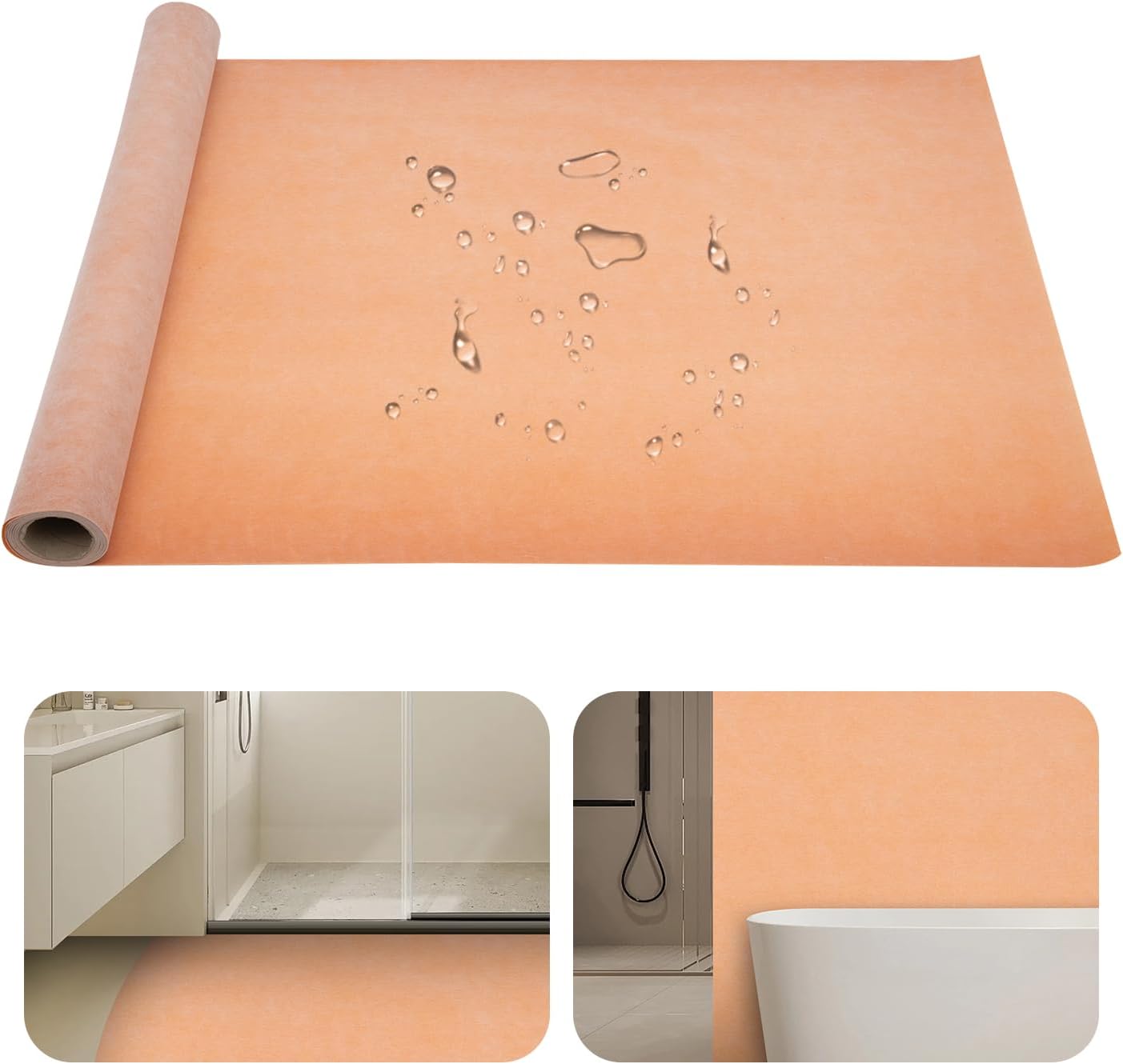 CNCEST Waterproof Roll, Shower Waterproof Roll, 10 * 1m/ 32.8 * 3.3ft ...