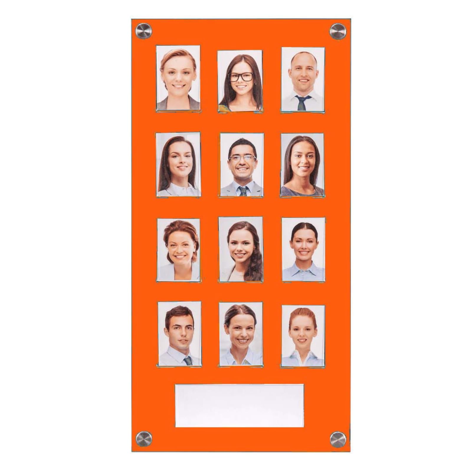 Get Acrylic Photo Frames - Orange 12 Pocket Image Staff, Student ...