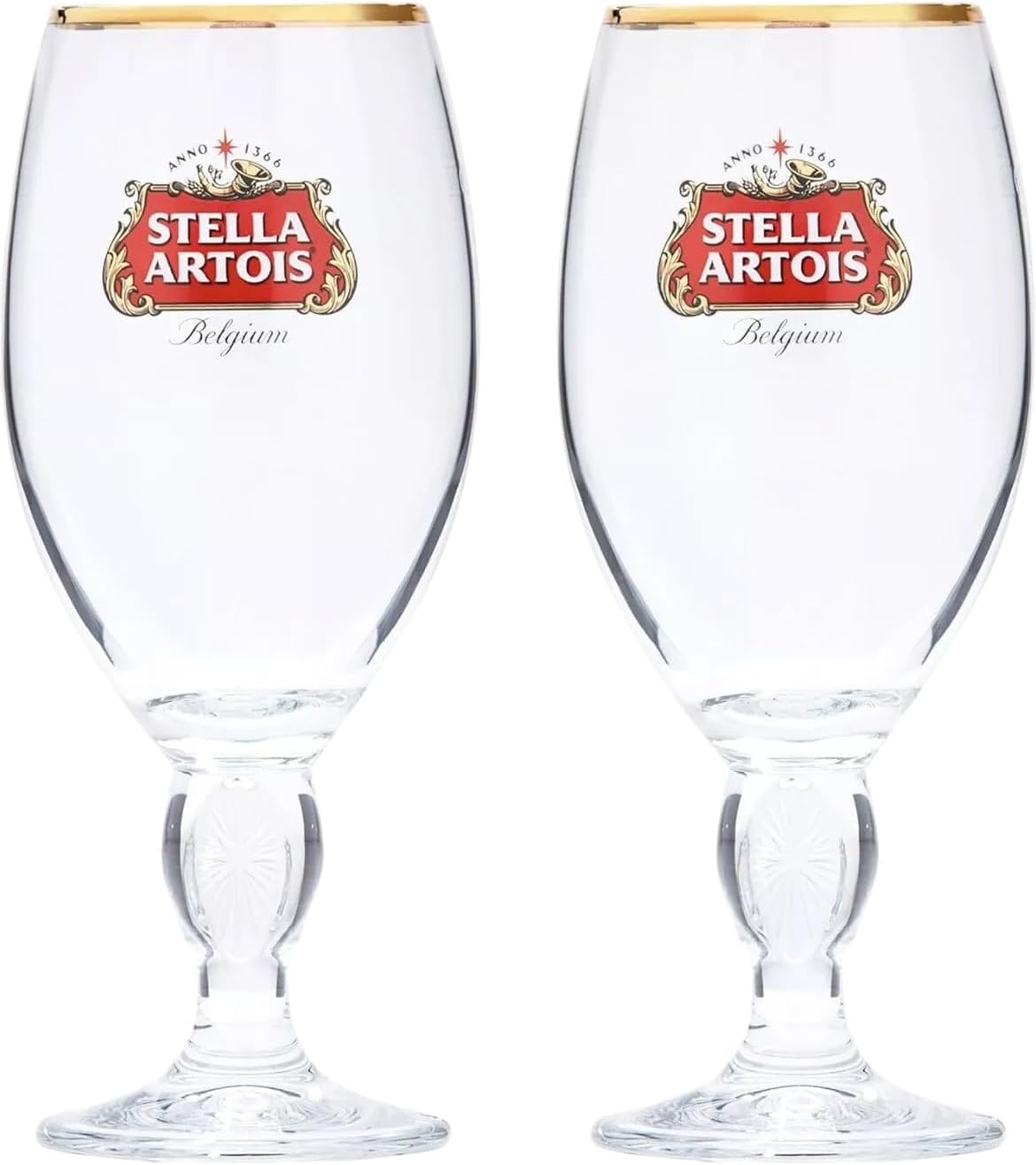 Stella Artois 2-Pack Original Glass Chalice, 33cl