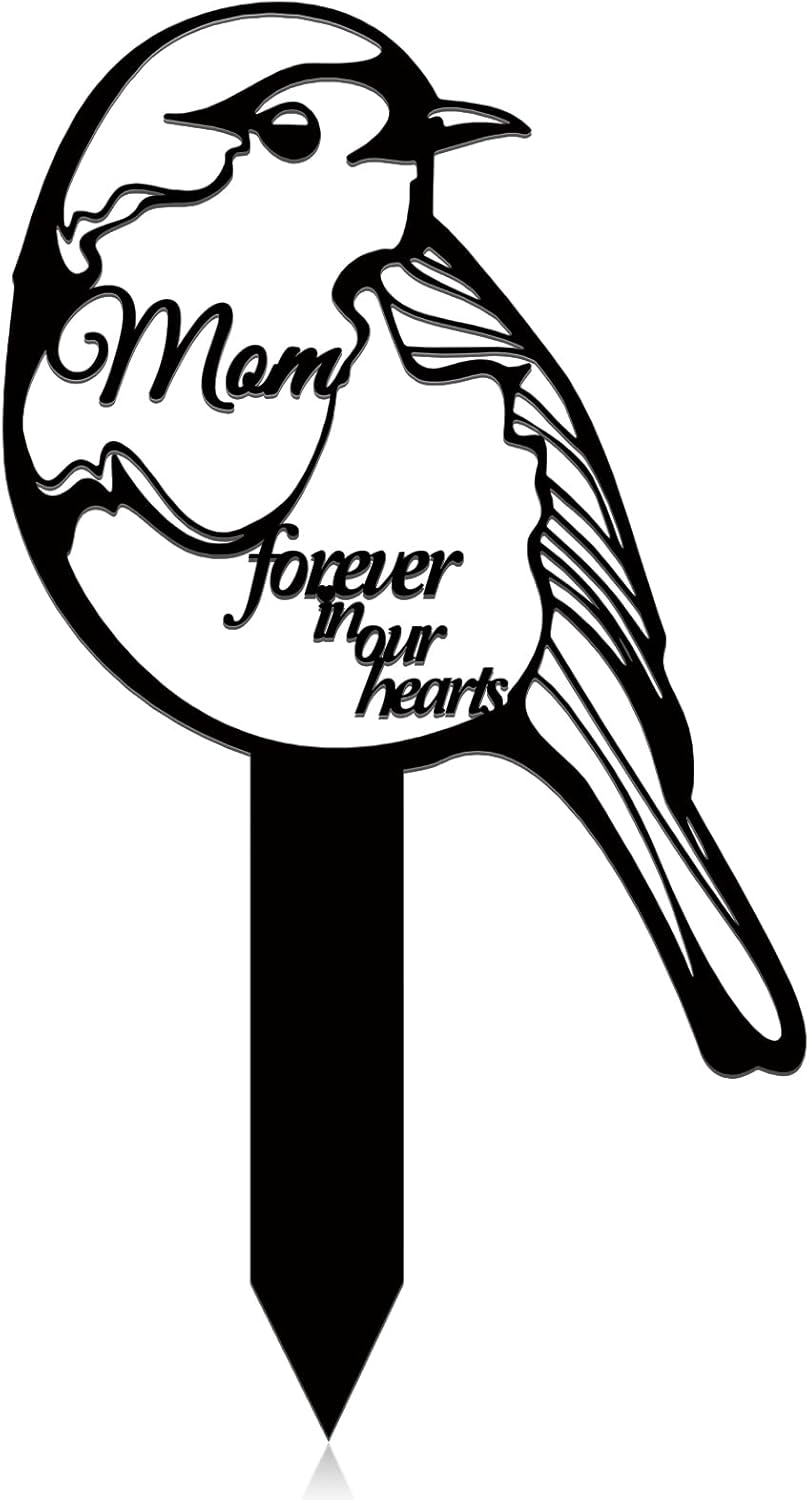 Amazon.com: Zonon Bird Memorial Stakes Grave Decorations for Cemetery ...