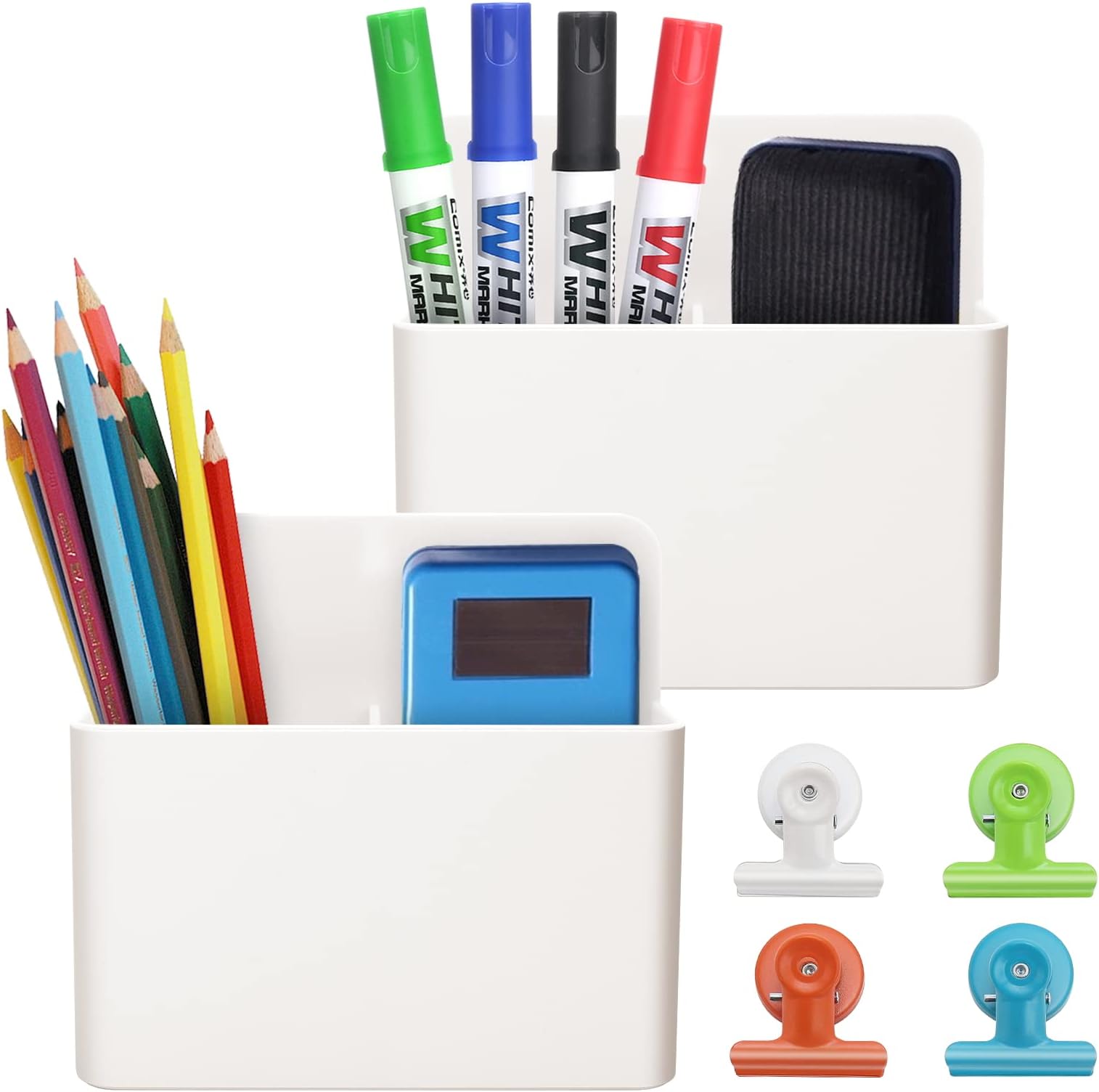 Amazon.com: Magnetic Whiteboard Marker Holder, Acrylic Dry Eraser ...