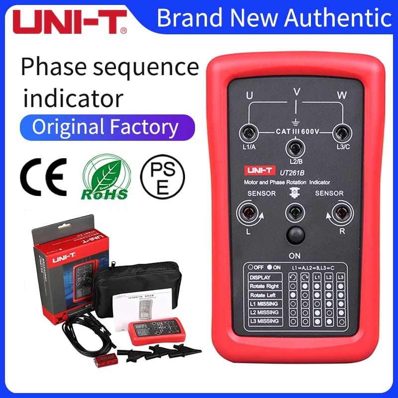 Snapklik.com : UNI-T UT261B Phase Sequence Tester Lack Phase Meter ...