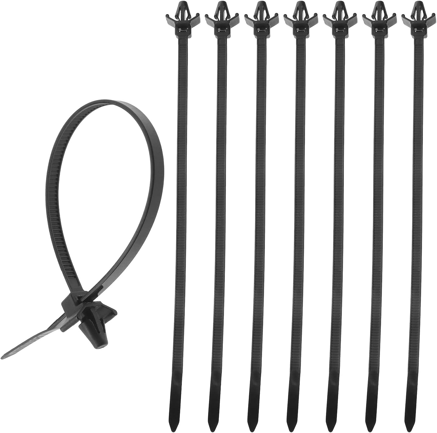 Amazon.com: HellermannTyton 156-00591 Cable Tie and Edge Clip, 50lb, 8. ...