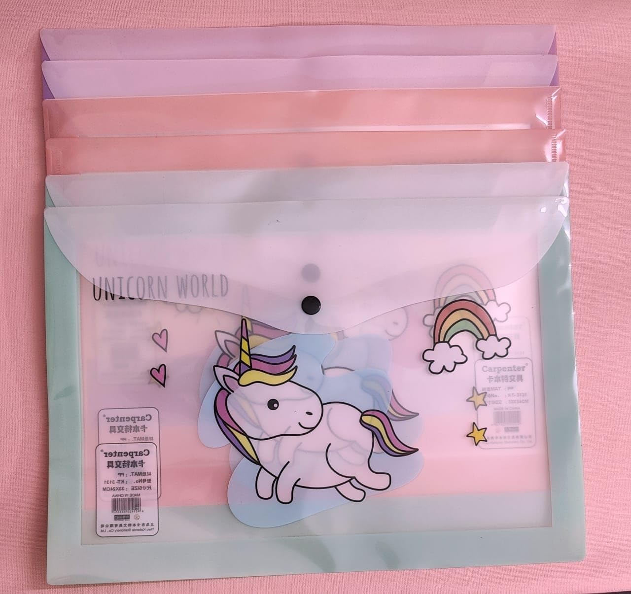 TERA 13 Return Gifts for Girls (6 Pcs) File Folder for Kids, Unicorn ...