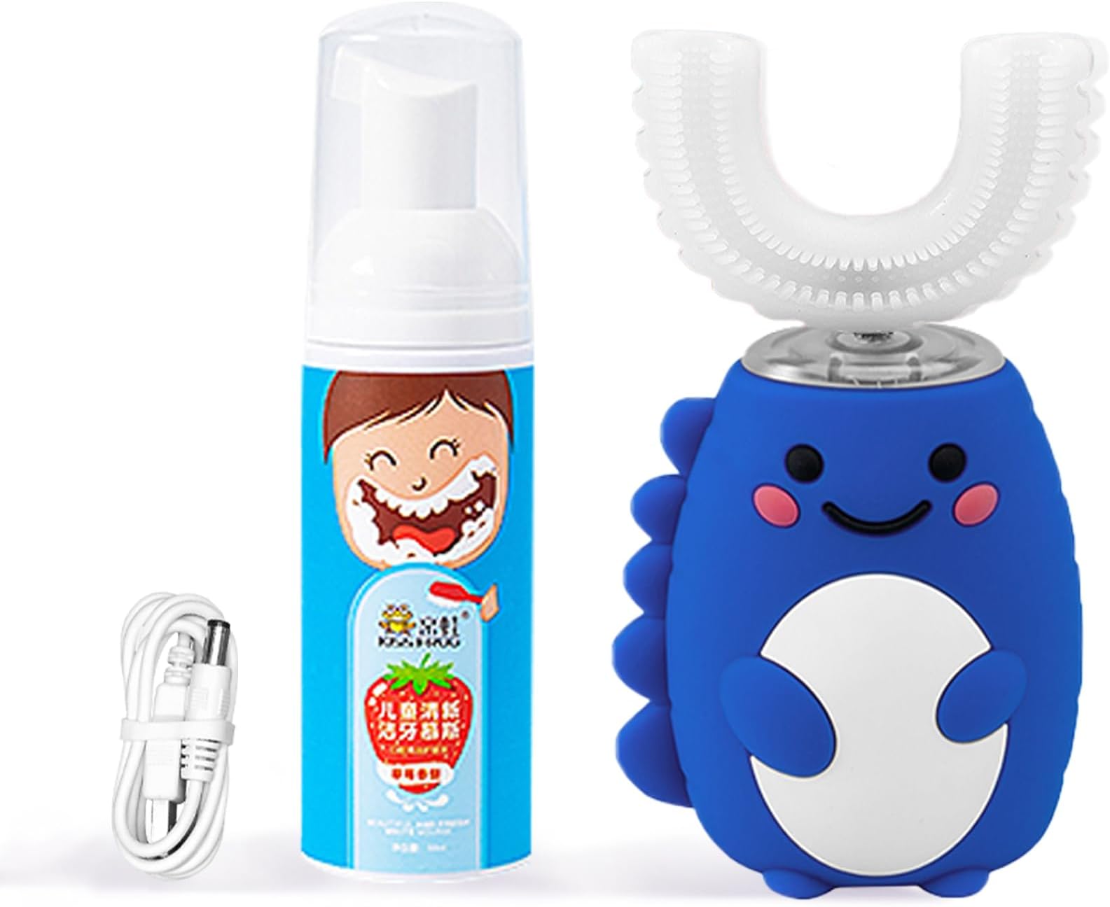 Amazon.com: Kids U Shaped Electric Toothbrush with 4 Brush Heads, Sonic ...
