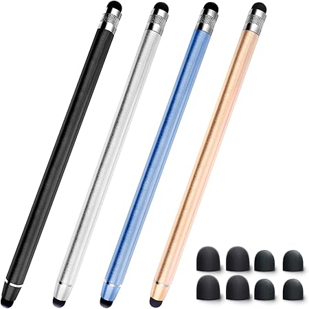 Touchscreen Stift 4 Stück, Tablet Stift 2 in 1 Eingabestift Universal ...