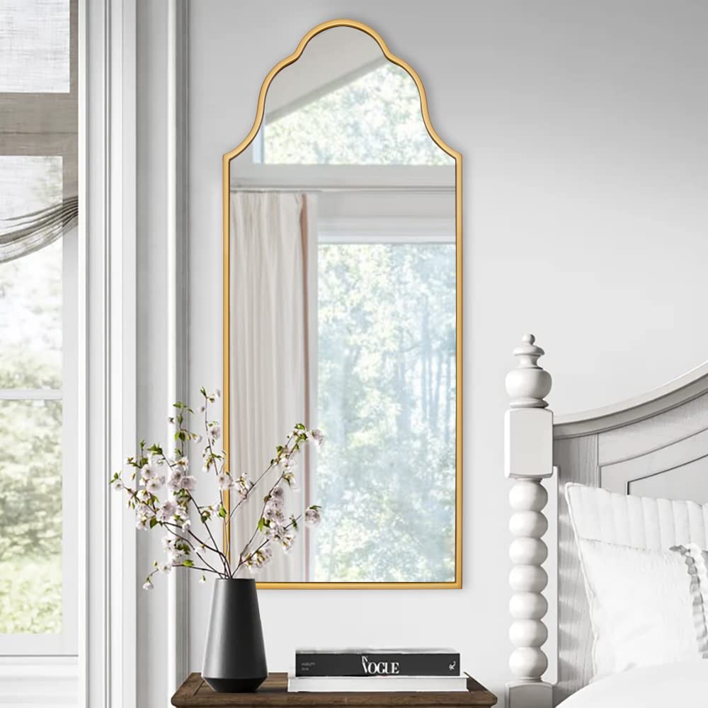 Chende Arch Mirror for Wall Decor, Large Gold Wall Mirror for Entryway ...