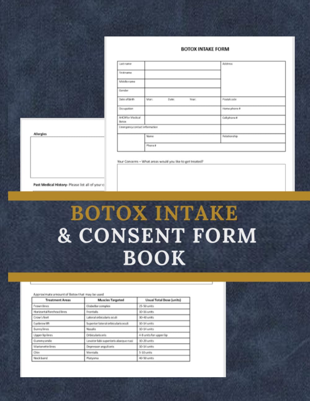 Botox Intake & Consent Form Book: for Aestheticians , Botulinum Toxin ...