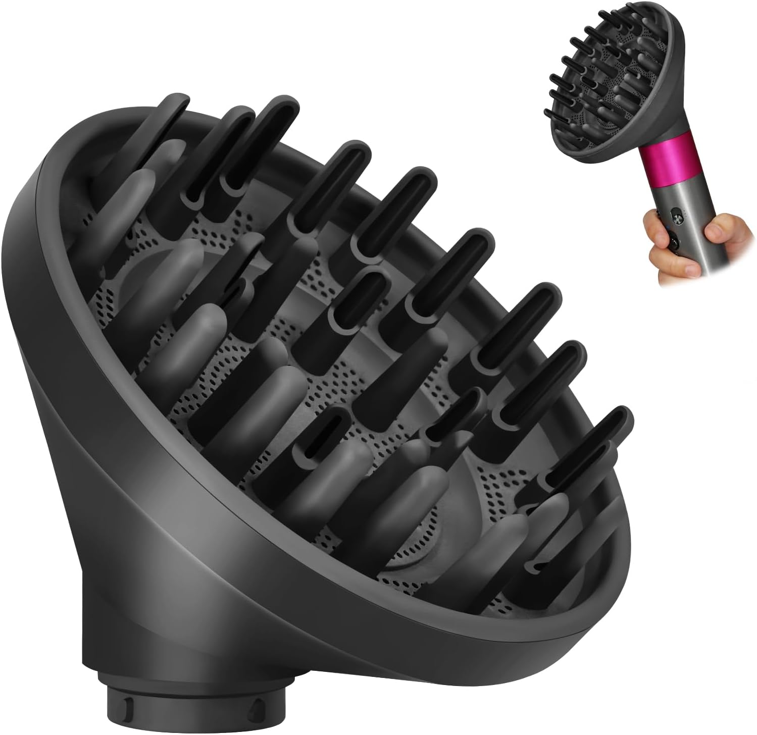 Diffuser Attachment for Dyson Air Wrap: Converting Airwrap Curling ...