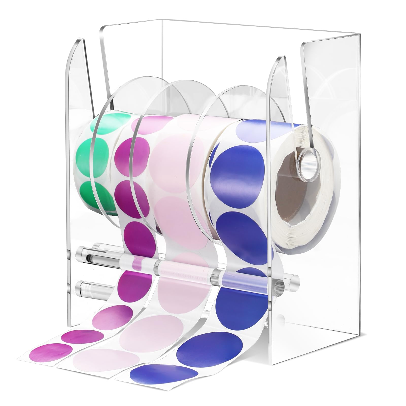 Snapklik.com : Qilery Adjustable Label Dispenser Acrylic Roll Sticker ...