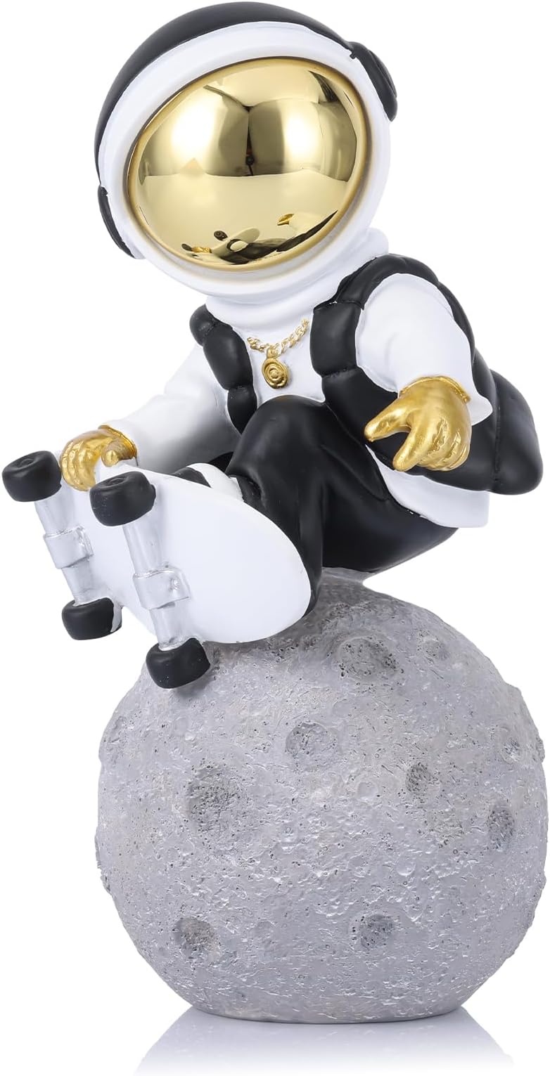 Amazon.com: Paytonture Figurine Statue Small Astronaut Sculpture ...