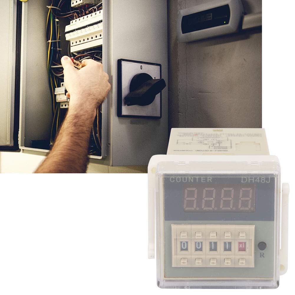 Buy LCD Counter Relay, 8 Pins Accurate Reading Impact Resistant Shell ...