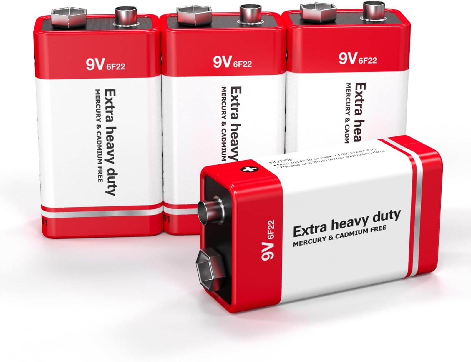 Amazon.com: PKNOVA 9V Batteries Carbon 9 volt battery for smoke ...