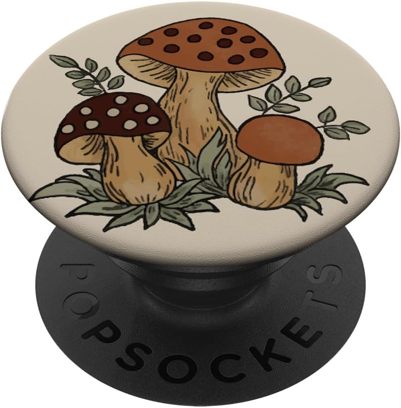 Amazon.com: Cute Frog Mushroom Hat Cottagecore Aesthetic PopSockets ...