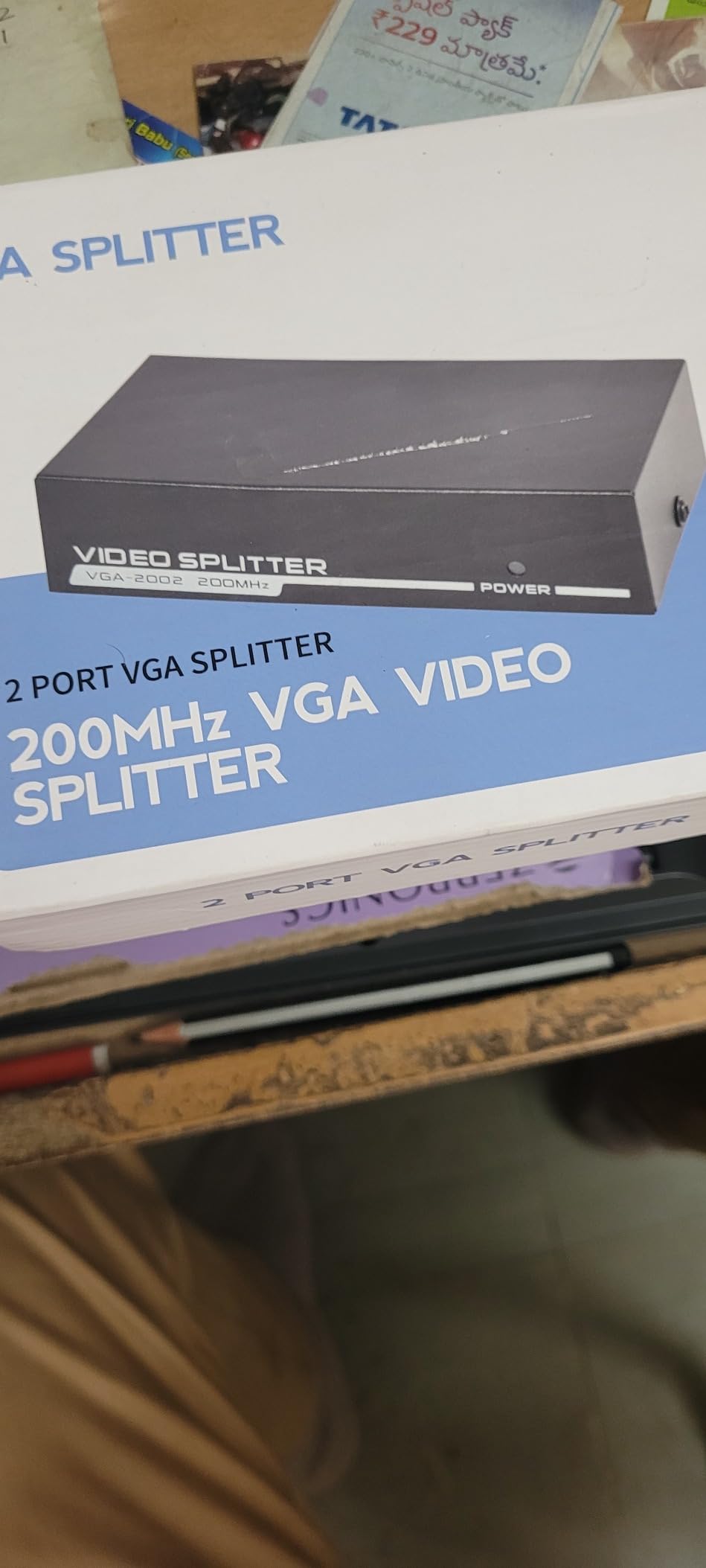 Meshiv Meshiv 2-Port VGA Splitter Sharing Switch Box – 200 MHz ...