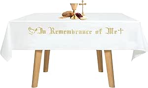 Amazon.com: Large in Remembrance of Me Embroidery Altar Frontal Holy ...