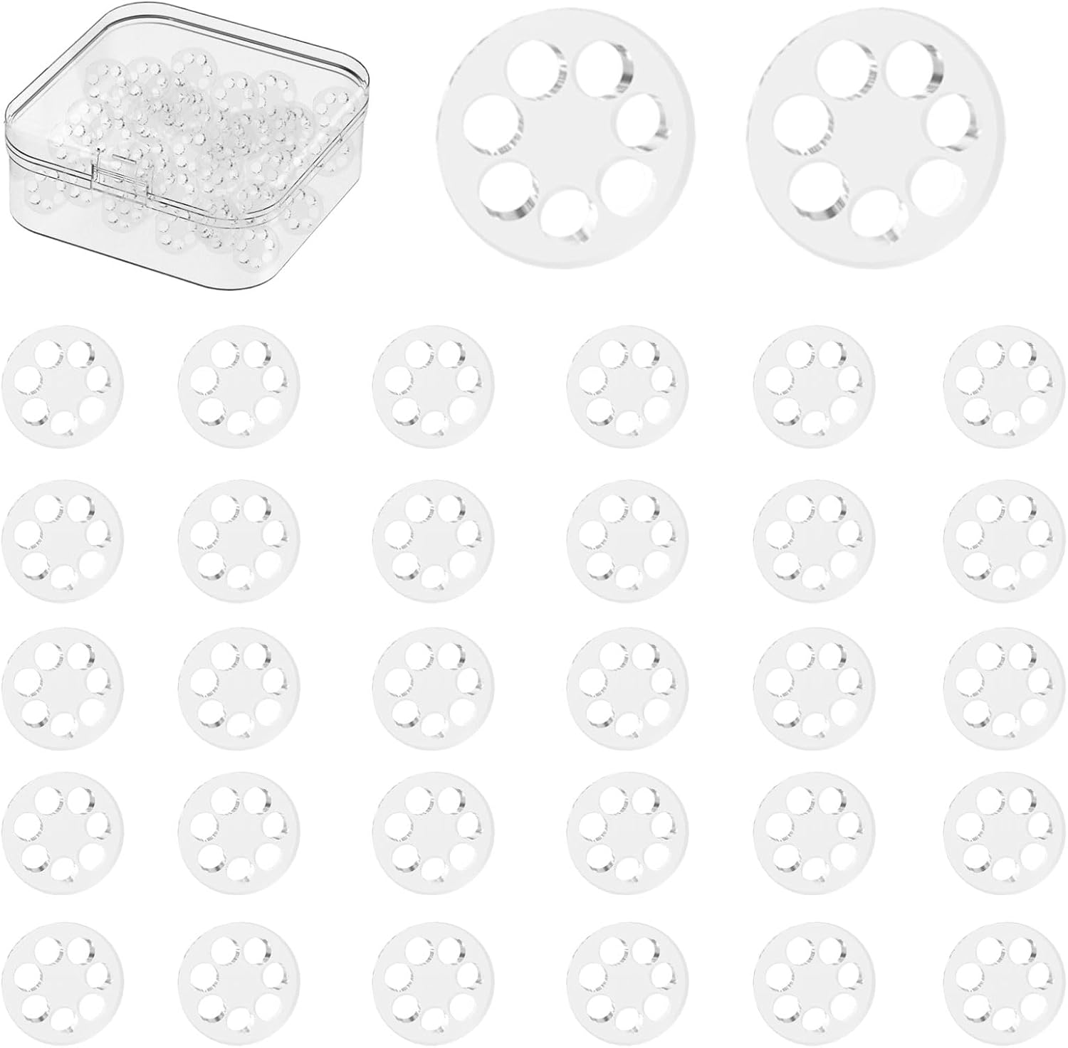 100 High Borosilicate Glass Screens, 8mm Clear Glass Screens, Featuring ...