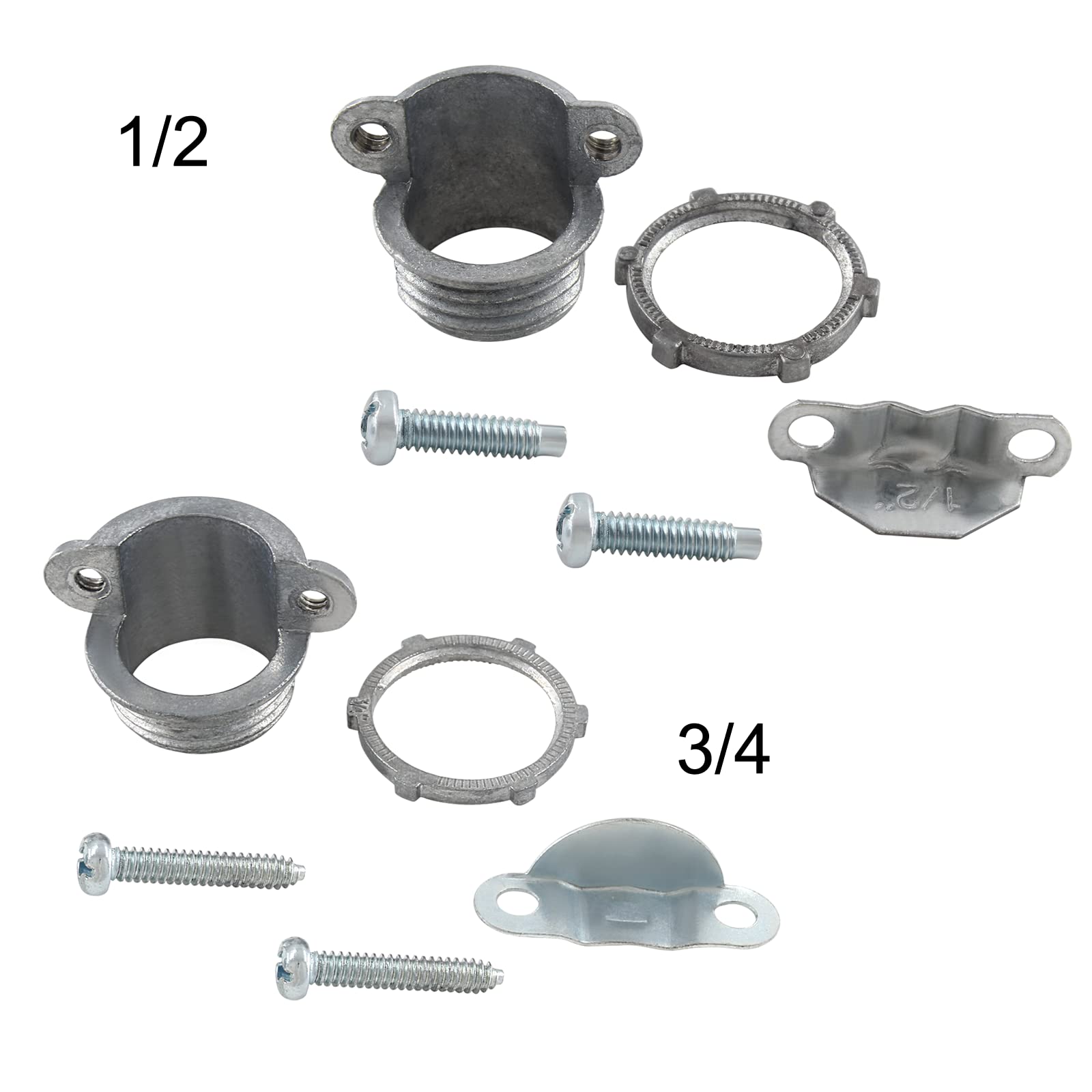 Snapklik.com : Kyuionty 4 Pcs Clamp Type Cable Connectors, Zinc Clamp ...