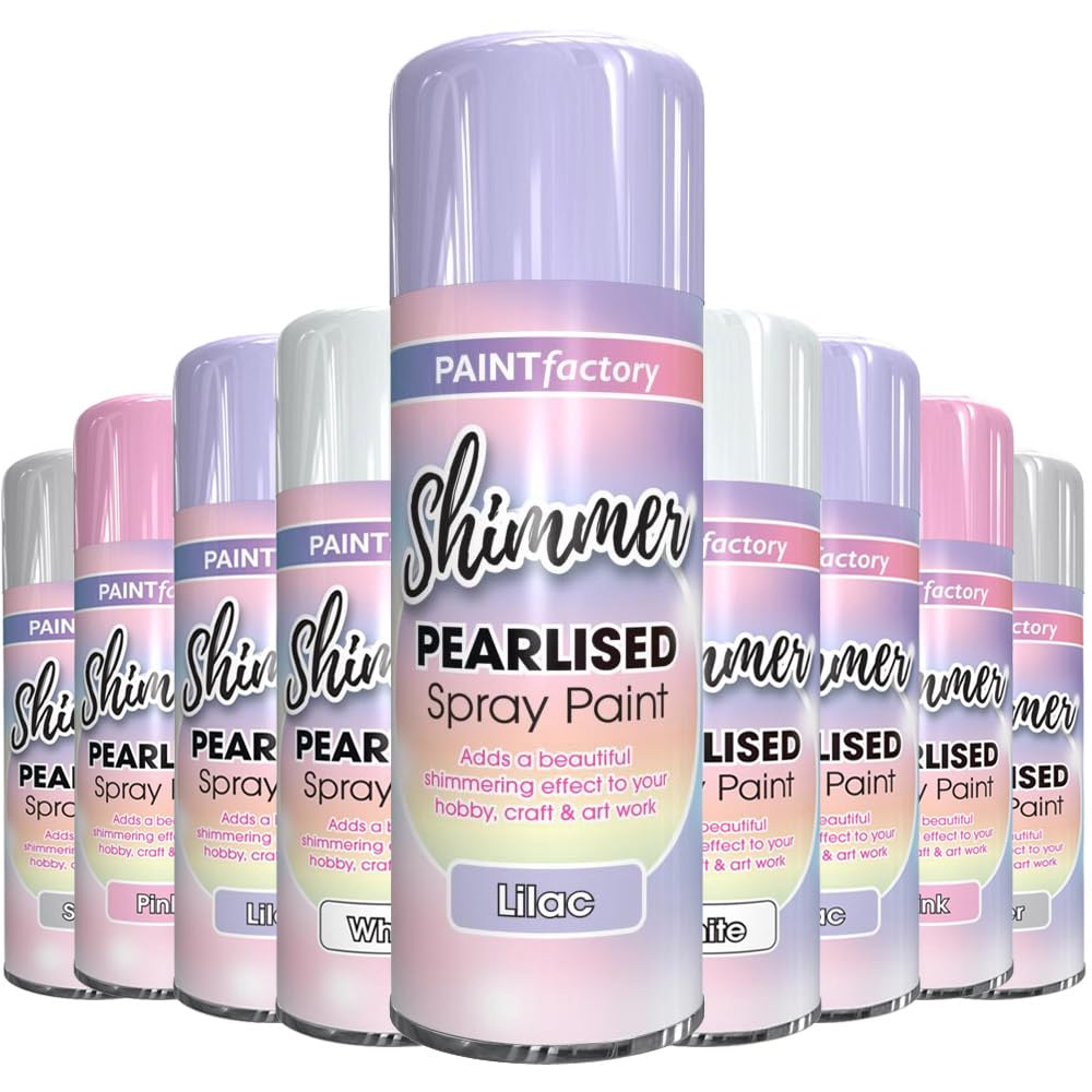 AlezyB 1 x Pearlised Shimmer Lilac Aerosol Spray Paint 400ml Aerosol ...