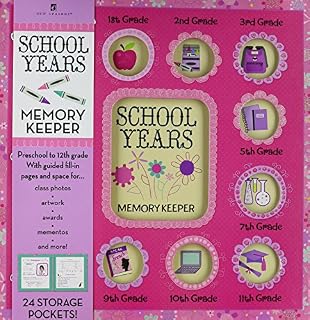 School Years Memory Keeper Pink Modern Floral | Amazon price tracker ...