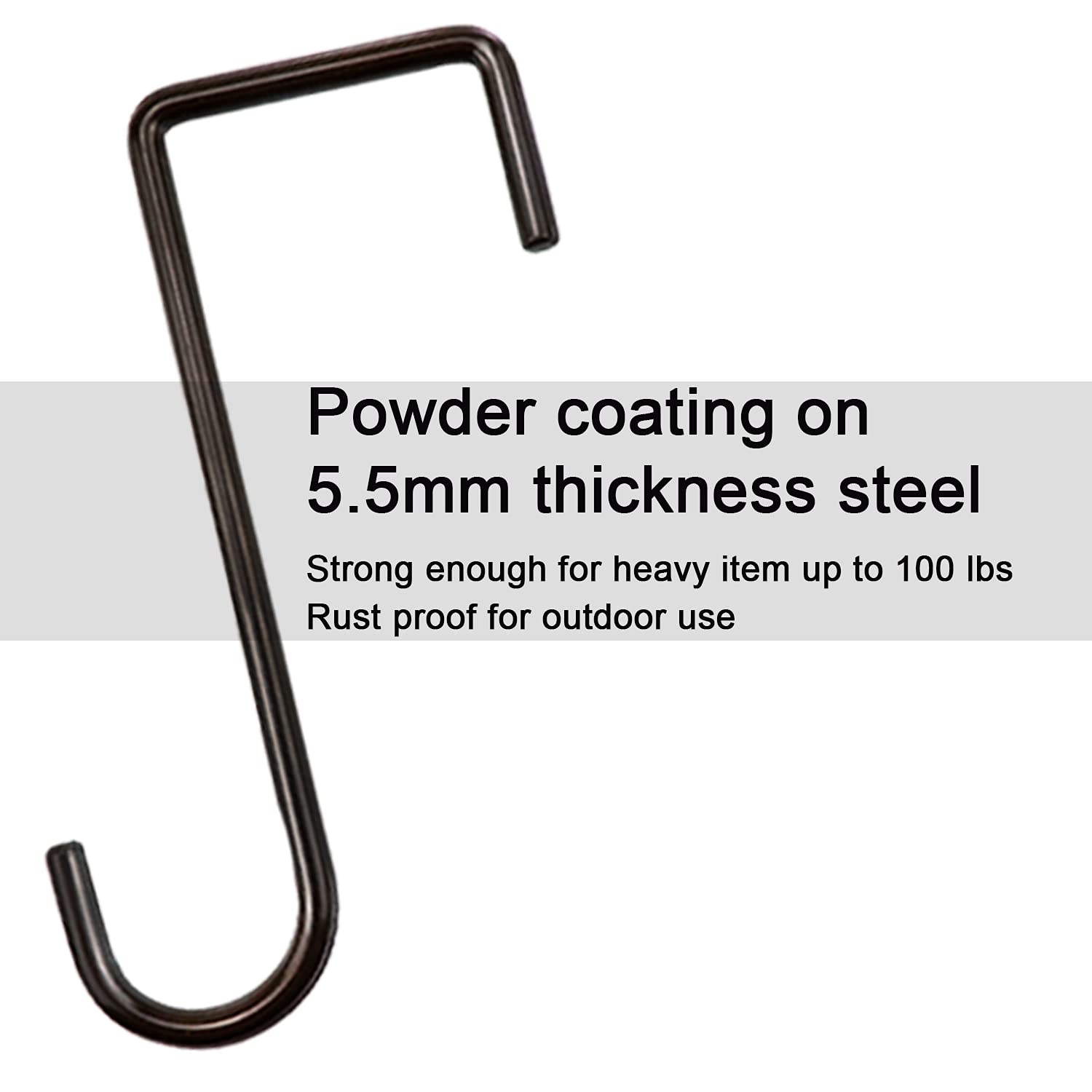 Snapklik.com : HiGift 12 Pack Vinyl Fence Hooks, 2 X 6 Inch Patio ...