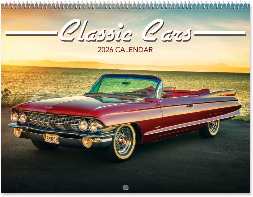 Amazon.com: Current 2026 Classic Cars Wall Calendar, 12-Inch x 9-Inch ...