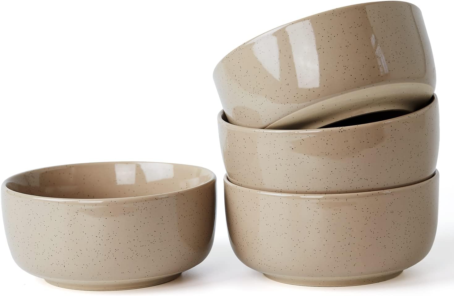 Amazon.com: AmorArc Stoneware Cereal Bowls for Kitchen, 26 ounce ...