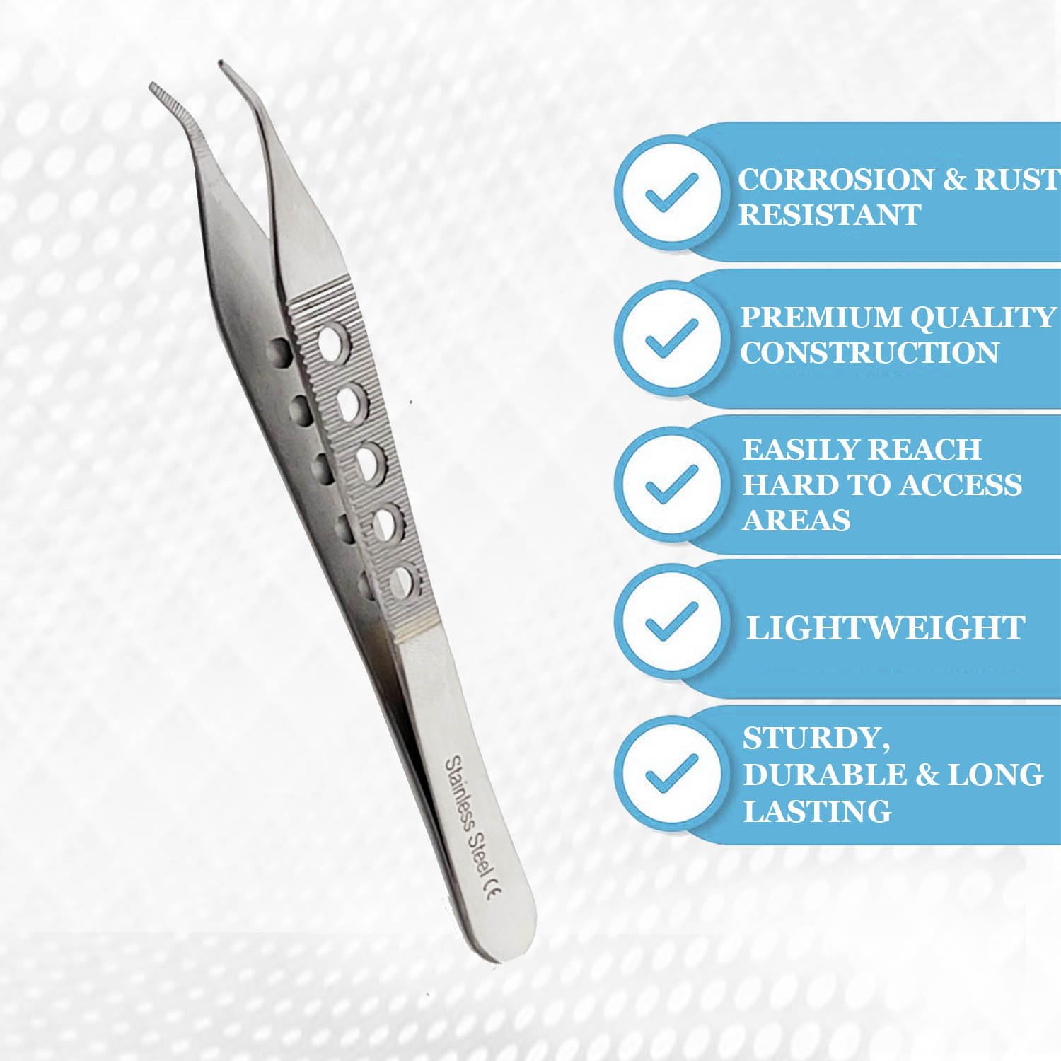 Chin Hair Removal For Women Adson Dressing Forceps 4.75" - Curved ...
