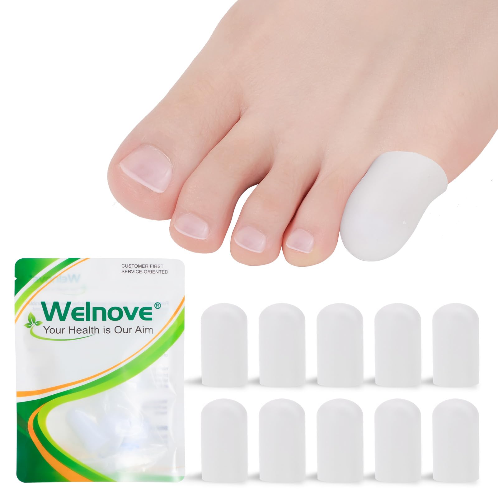 Amazon.com: Welnove Toe Caps and Toe Protectors - 10 Pack FSA/HSA ...