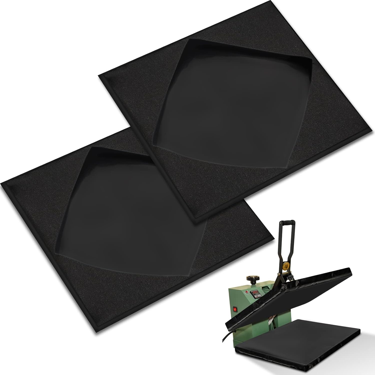 Amazon.com: Yaomiao 2 Pcs 15 x 15 Inches Black Heat Press Platen Wrap ...