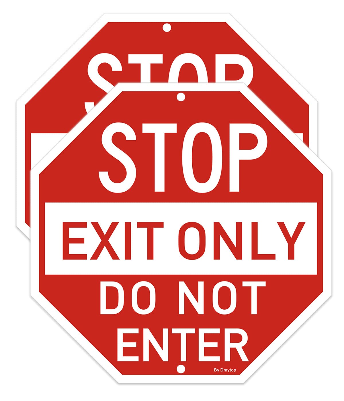 Buy 2 Pack Stop Sign, Exit Only, Do Not Enter Sign, 30 x 30 cm ...