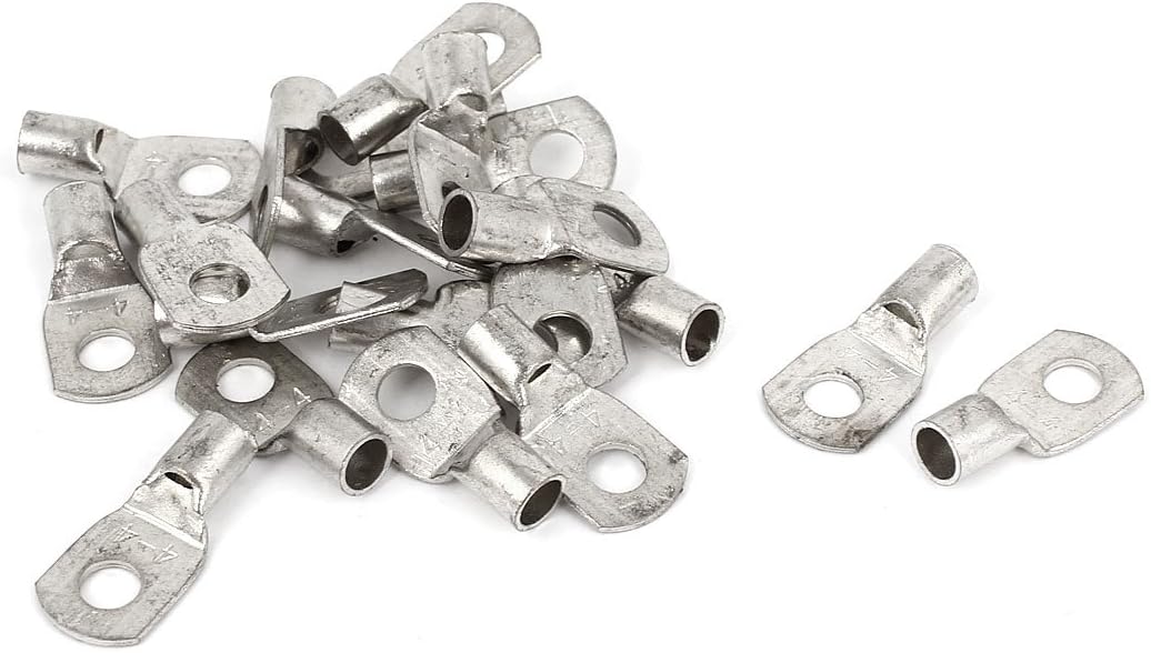 Amazon.com: IIVVERR 20 Pcs SC4-4 4mm2 Cable Copper Lug Terminal ...