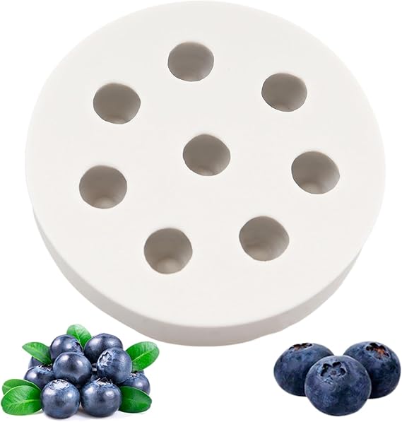 Amazon.com: QDMOLDS Blueberry Silicone Mold Fruit Chocolate Cake ...