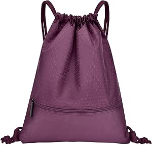 Amazon.com | Drawstring Backpack String Bag Sackpack Water Nylon For ...