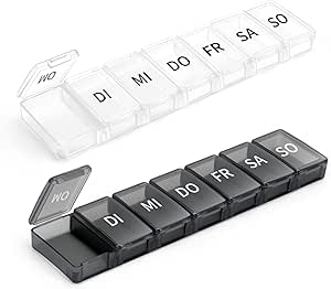 Tablettenbox 7 Tage, Opret Pillendose 7 Tage Tablettendose Tabletten ...